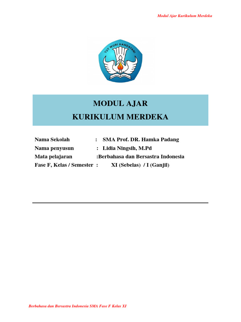 Modul Ajar Fase F | PDF | Karier & Perkembangan | Seni & Disiplin Bahasa