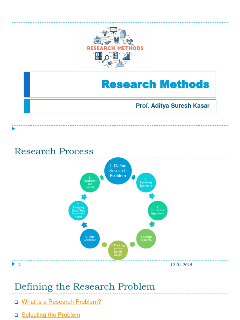 L-02 Defining The Research Problem | PDF | Hypothesis | Cognitive Science