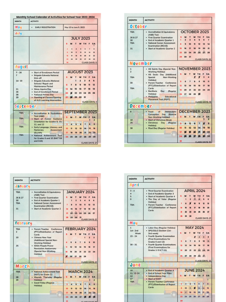 calendar 2023-2024 | PDF