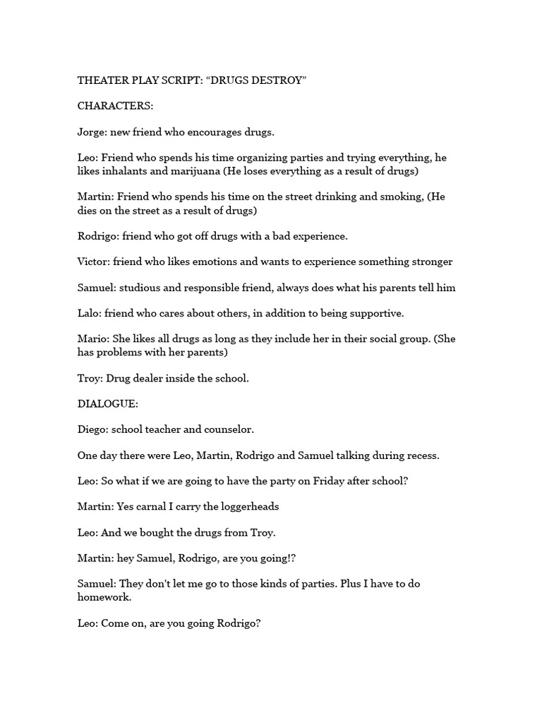 Theater Play Script | PDF