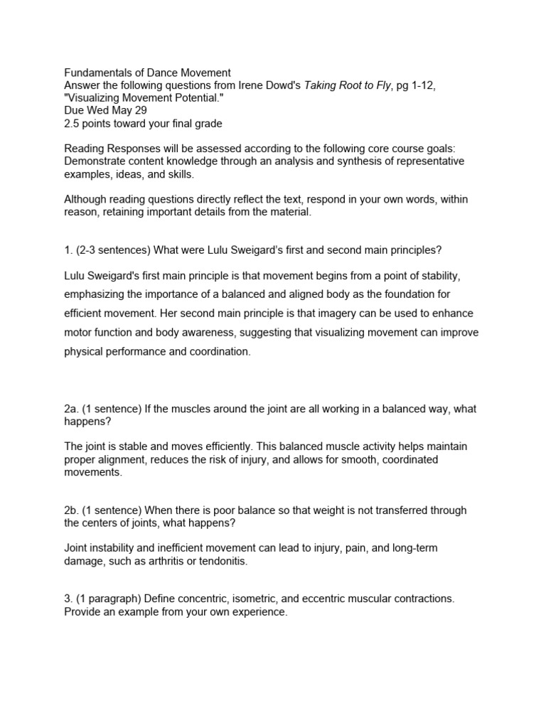 Camren Scott Module 1 Reading Assignment | PDF | Muscle Contraction | Dances