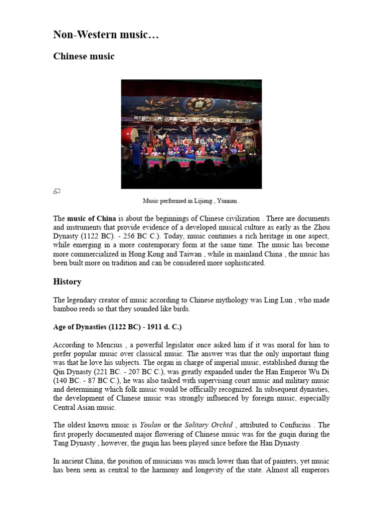 Non-Western Music | PDF | Musical Instruments | String Instruments