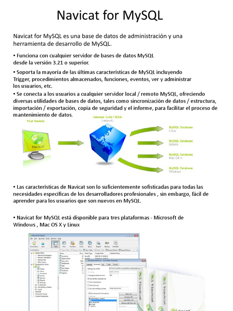 Navicat For MySQL | PDF | Recuperación de información | Software del sistema