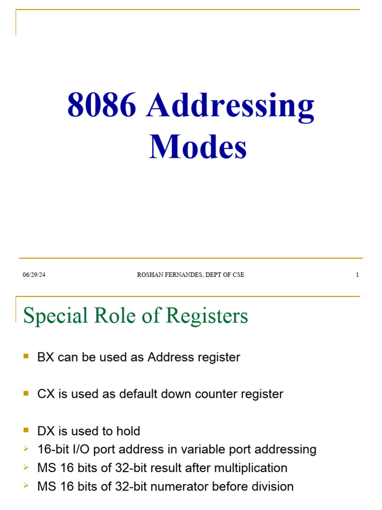2 - Addressing Modes | PDF | Computer Data | X86 Architecture