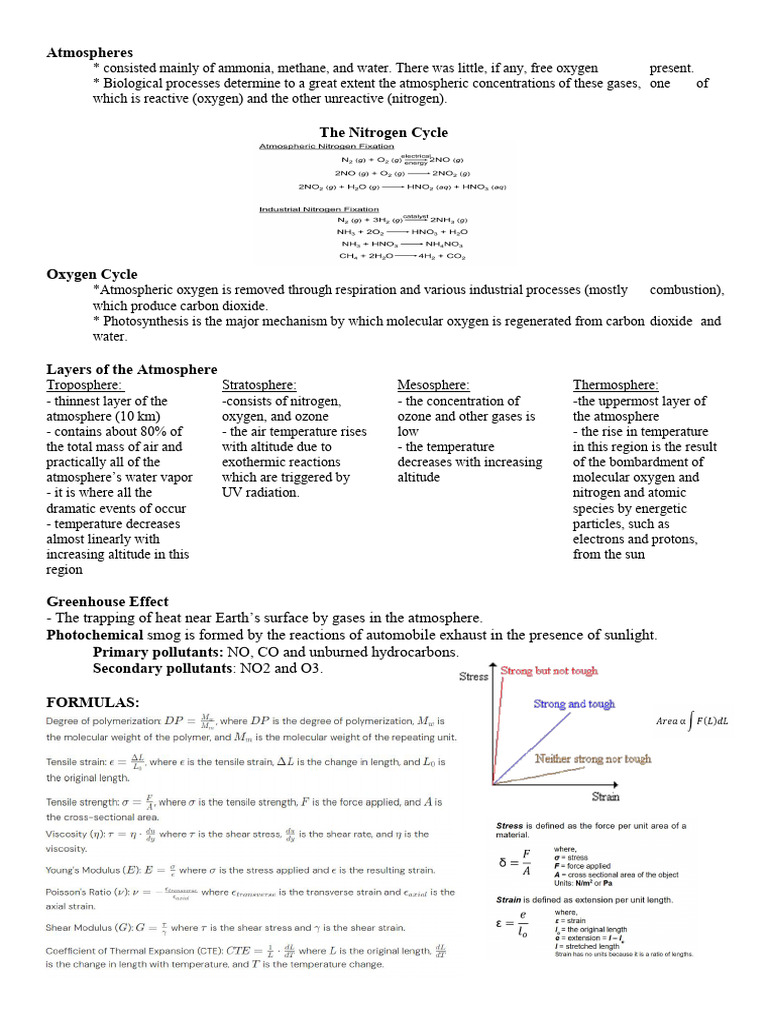 Atmospheres & Formulas | PDF