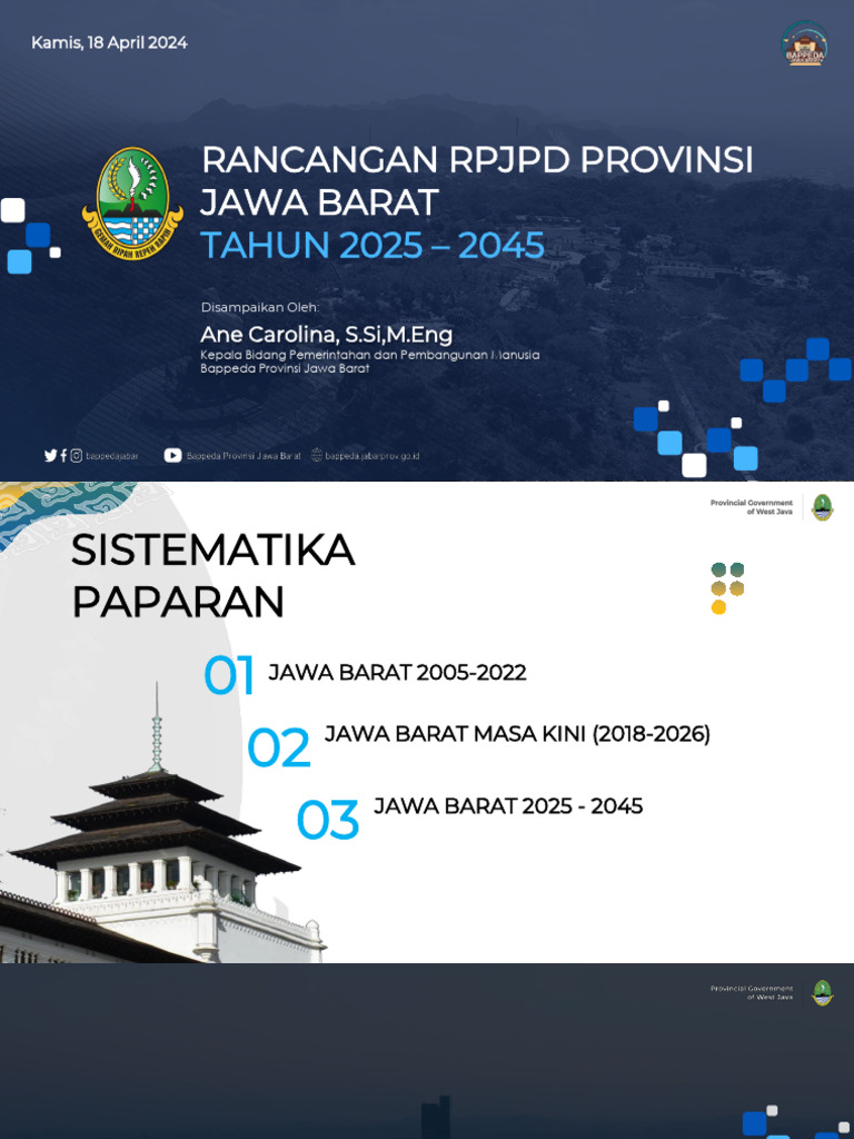Kota Bogor - Bahan Paparan Musrenbang RPJPD 2025-2045 17042024 | PDF