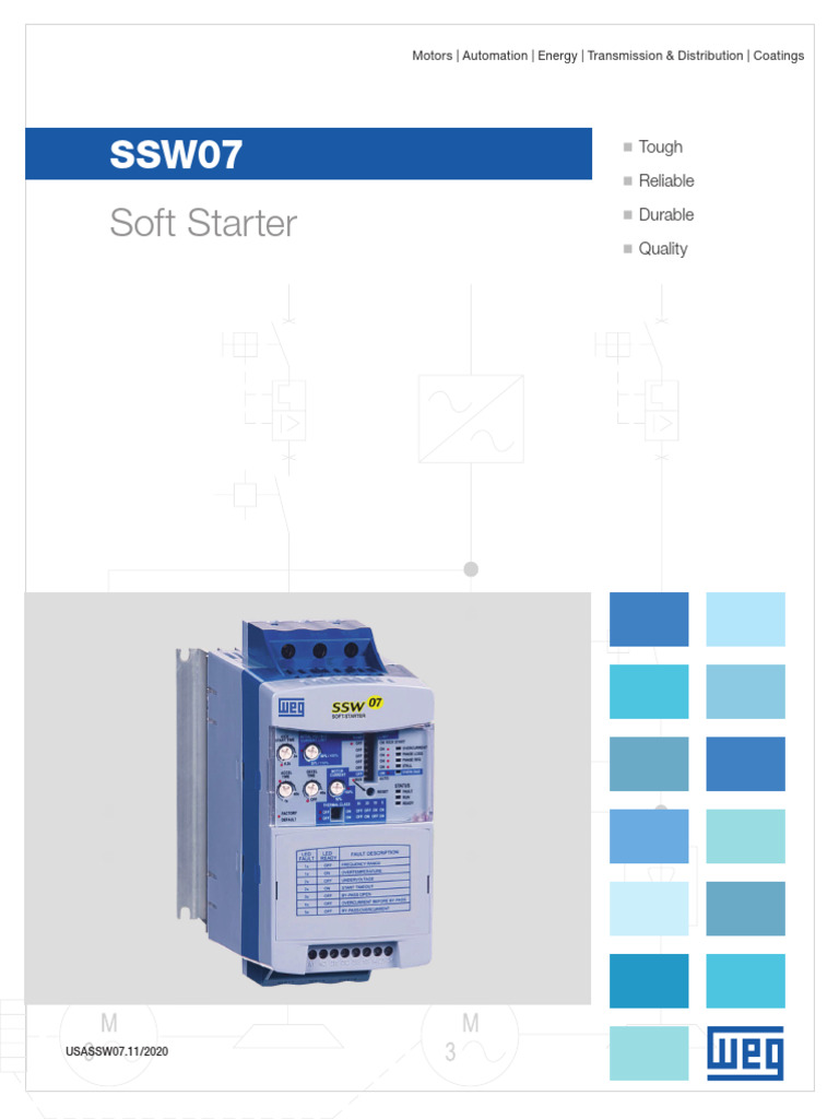 WEG SSW 07 Soft Starter Usassw07 Brochure English | PDF | Power Supply | Relay