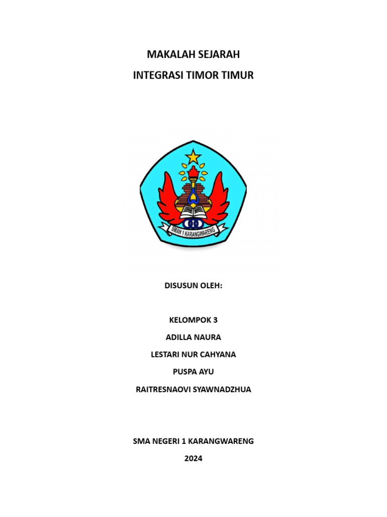 Makalah Integrasi Timor Timur Kel 3 | PDF | Politik