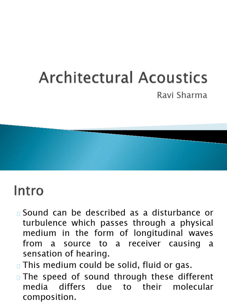 Architectural Acoustics | PDF | Reflection (Physics) | Waves