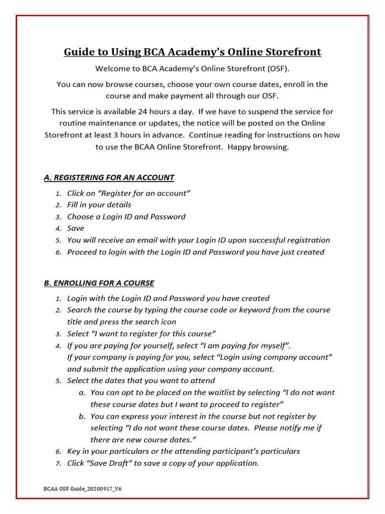 RegistrationPortal Guide BCA | PDF | Payments | Password