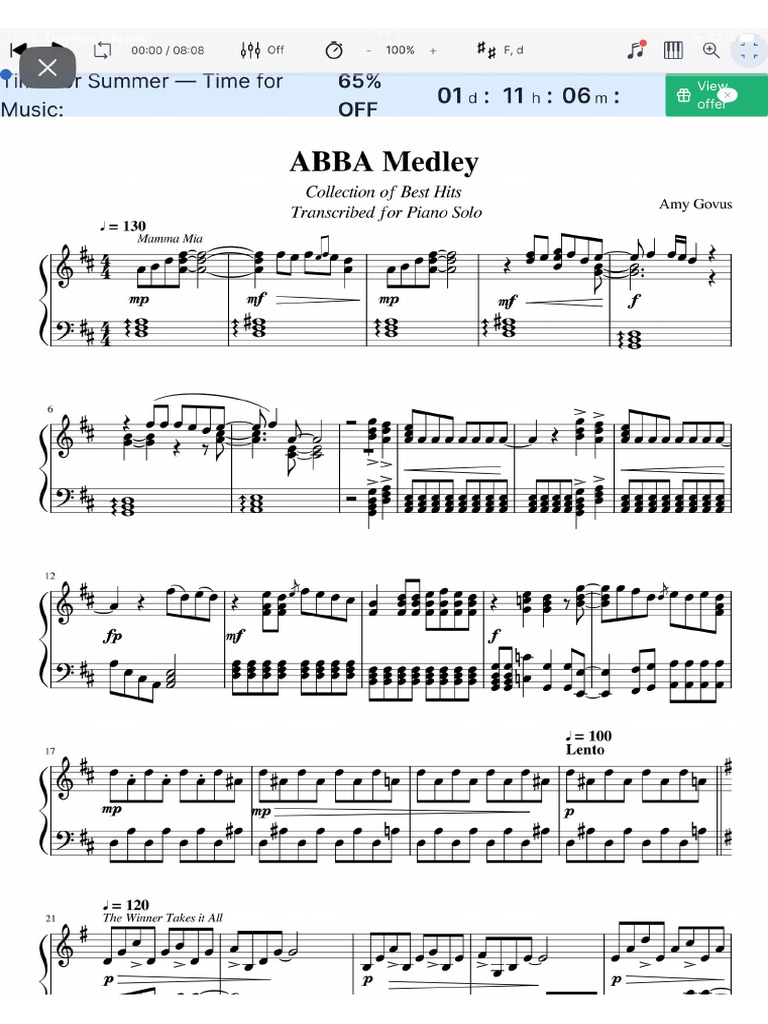 ABBA Medley 1 | PDF