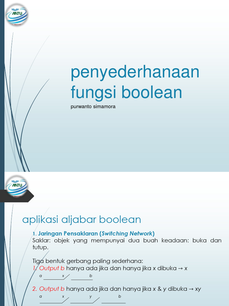 Penyederhanaan Boolean | PDF