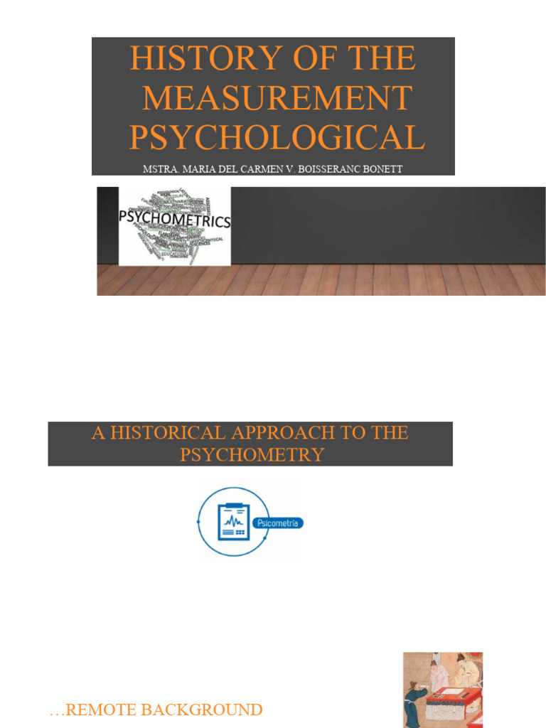 History of Psychological Measurement PDF | PDF | Psychometrics | Psychology