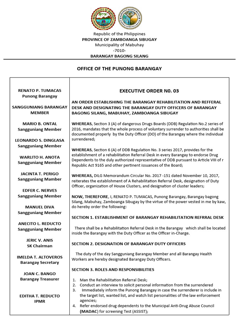 Badac Eo # 3 | PDF | Government | Justice