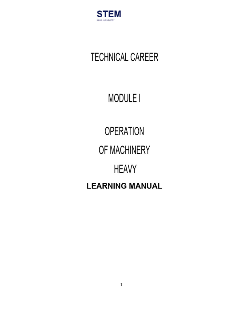 Heavy Machinery Operator's Manual | PDF | Loader (Equipment) | Heavy ...