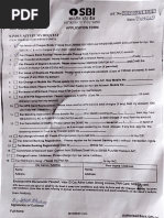 SBI Customer Request Form | PDF