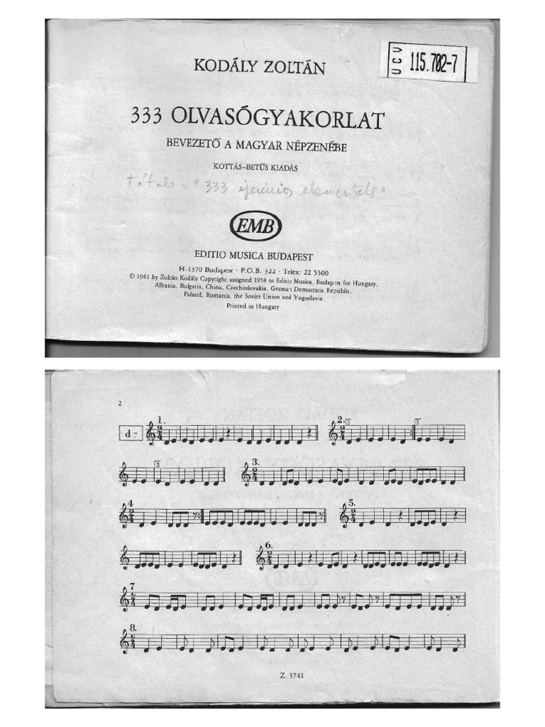 333 Kodaly | PDF