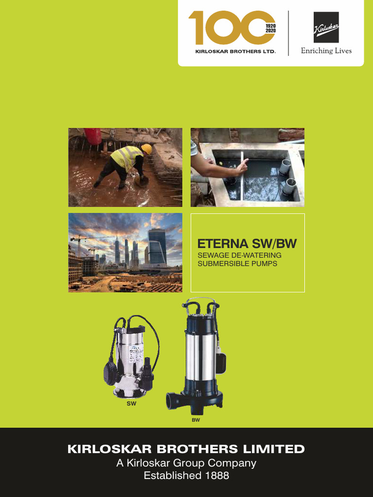 Eterna BW SW | PDF | Stainless Steel | Pump