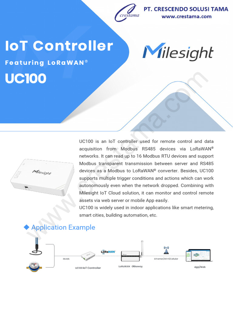 UC100 RS485-Lora Converter | PDF | Internet Of Things | Computer Science