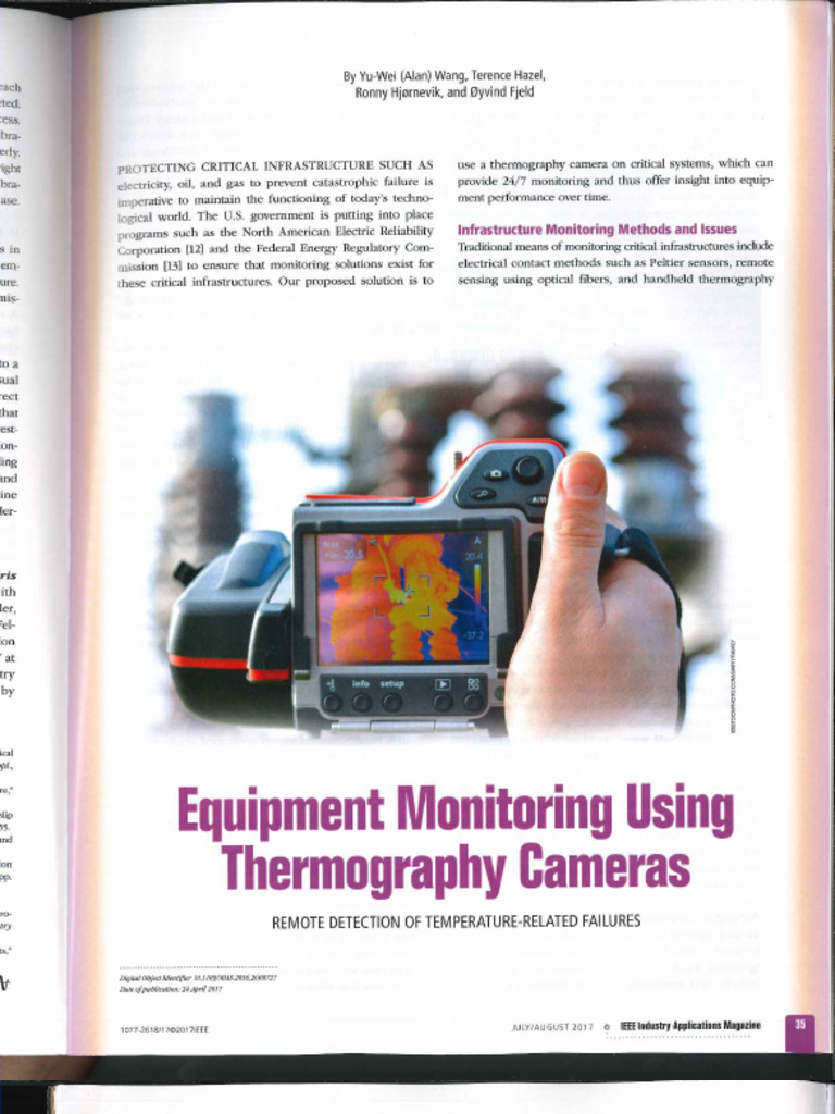 Equipment Monitoring Using Thermography Cameras - EN - 2017 | PDF