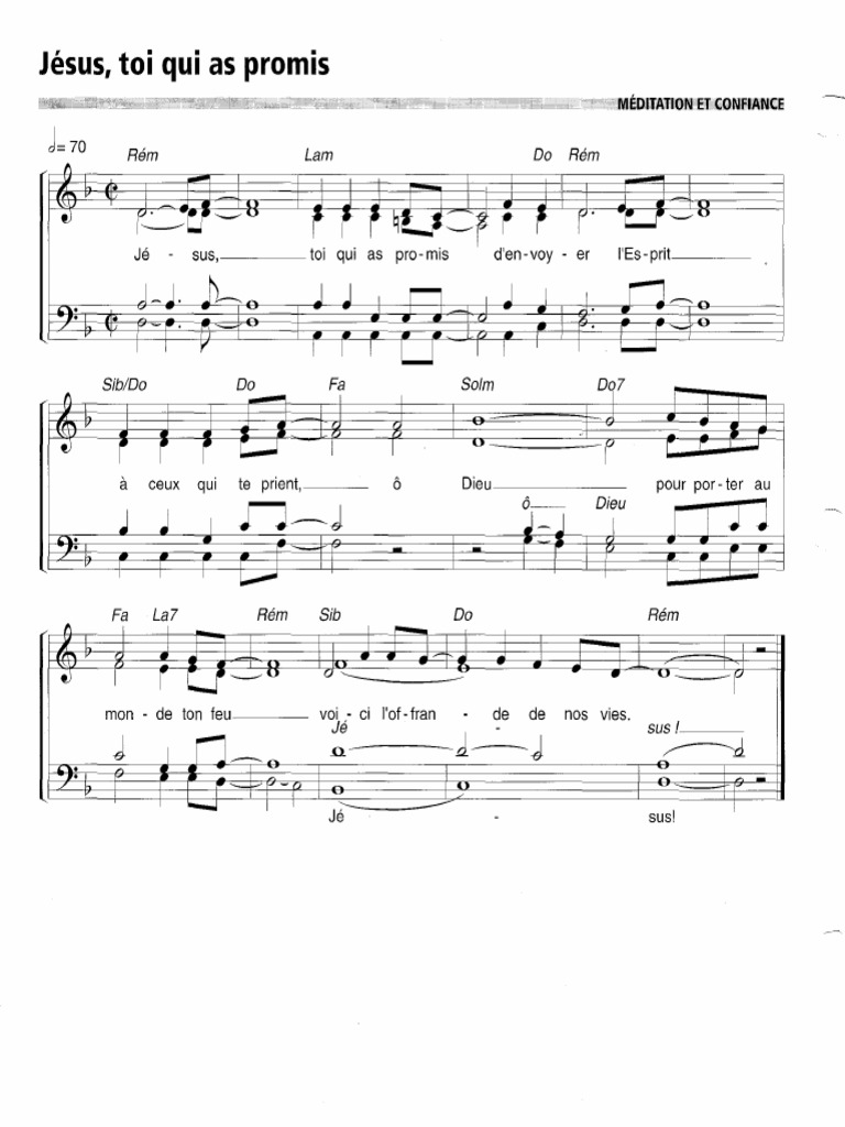 Jésus, Toi Qui As Promis | PDF