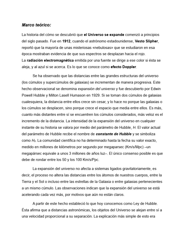 Hubble | PDF | Universo | Big Bang