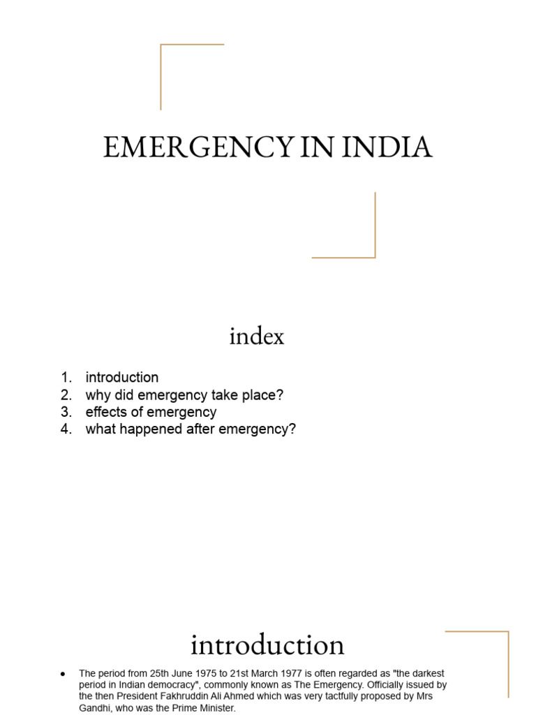 Emergency in India | PDF | Government | Human Rights