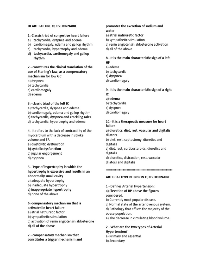 Cardiology Question Bank | PDF | Coronary Circulation | Congenital ...