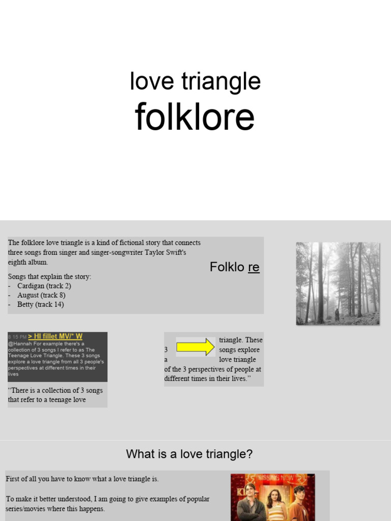 Love Triangle Folklore | PDF | Taylor Swift | Songs Written