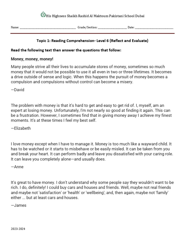 ISA - Practice For Summer Vacation (1) ENGLISH | PDF | Mean | Plate ...