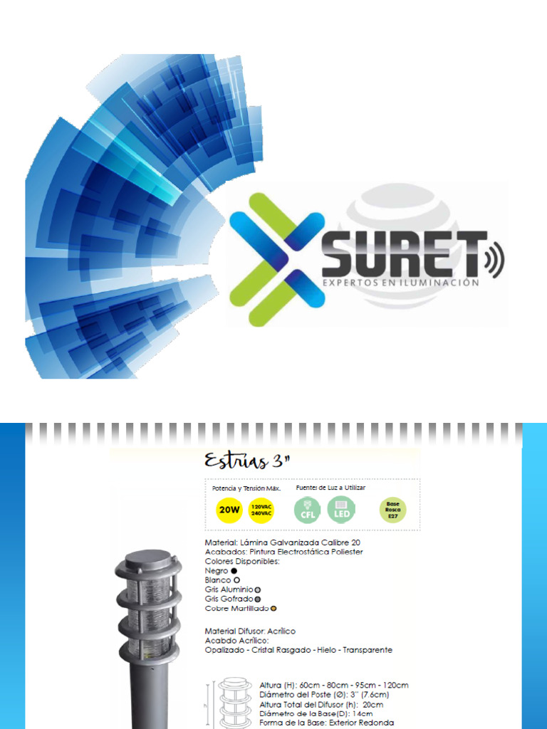 Catalogo Postes Suret | PDF