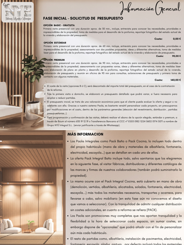 Info Reforma Integ. | PDF | Presupuesto | Diseño