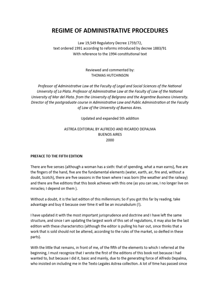 Hutchinson - Annotated Administrative Procedure Law | PDF ...