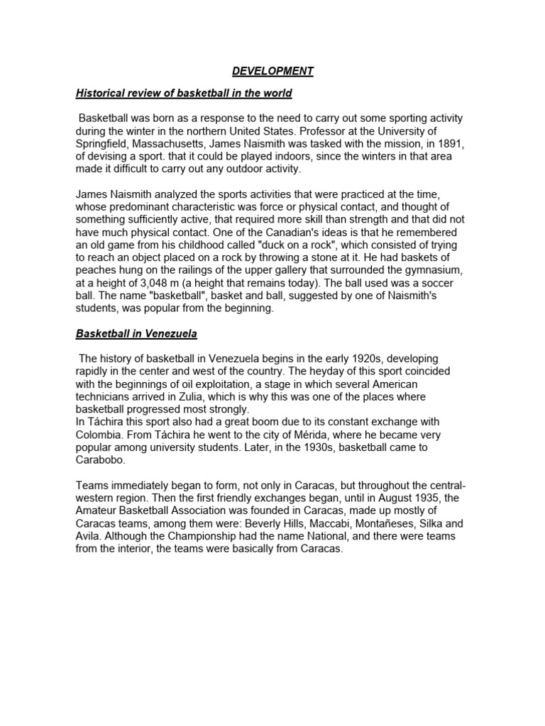 Basketball Development | PDF | Sports | Ball Games