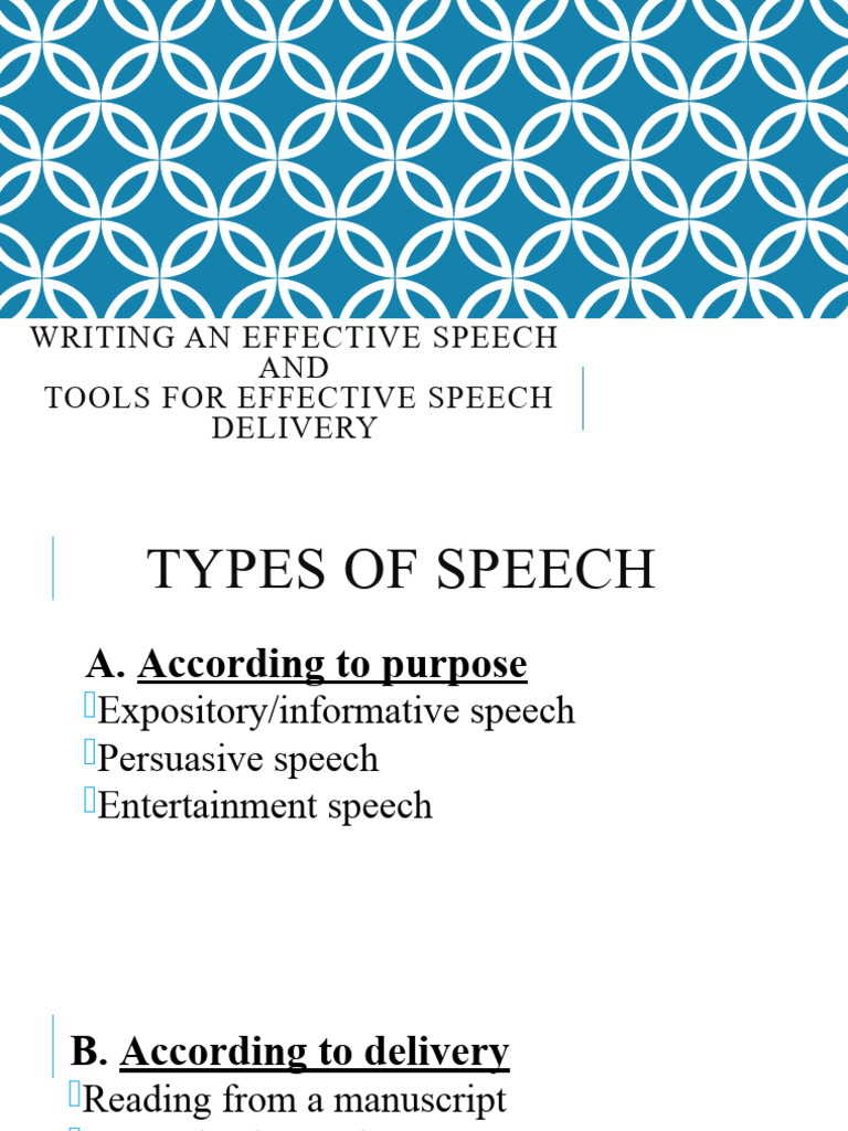 Effective Speech Writing & Delivery Tips | PDF | Nonverbal ...