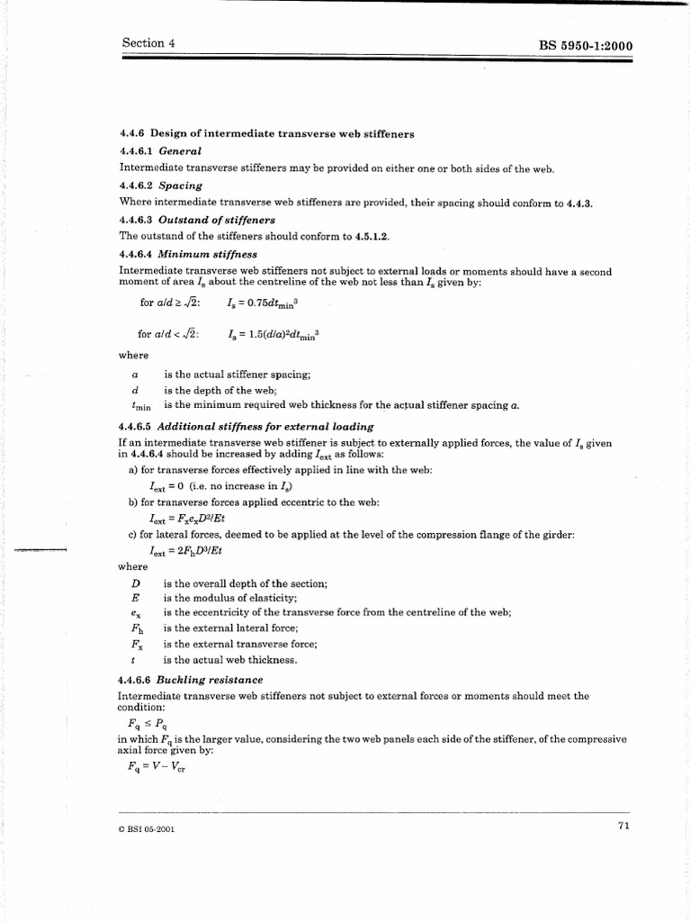 BS 5950-1-2000 Structural Use of Steelwork - Part79 | PDF