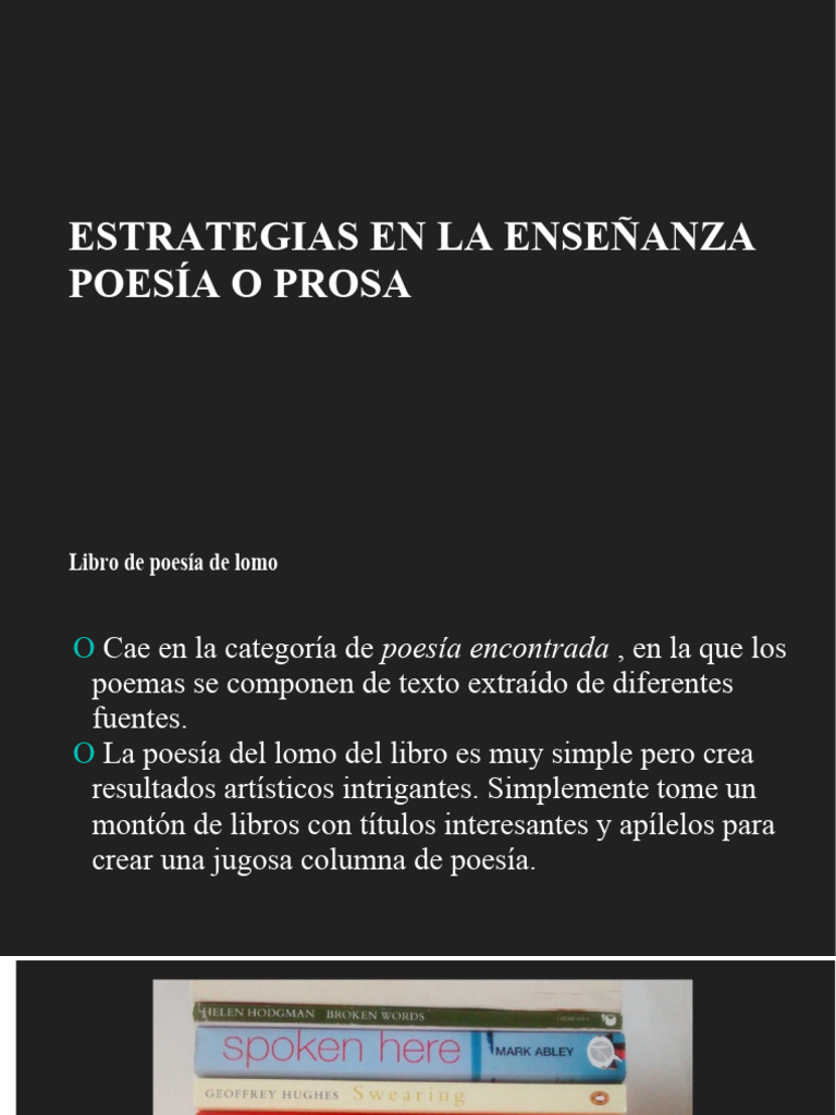 Estrategias de Enseñanza de Poesía | PDF | Poesía