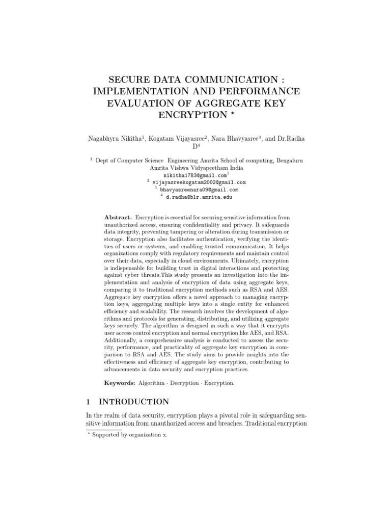 ICT4SD 2024 Paper 436 | PDF | Key (Cryptography) | Encryption