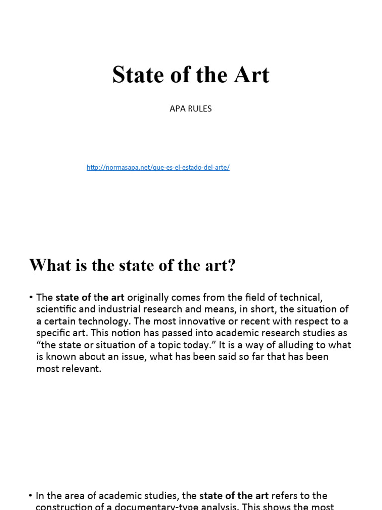 State of The Art | Download Free PDF | Knowledge | Theory