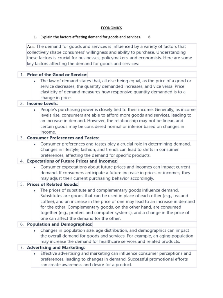 Economics Pdf Demand Supply And Demand