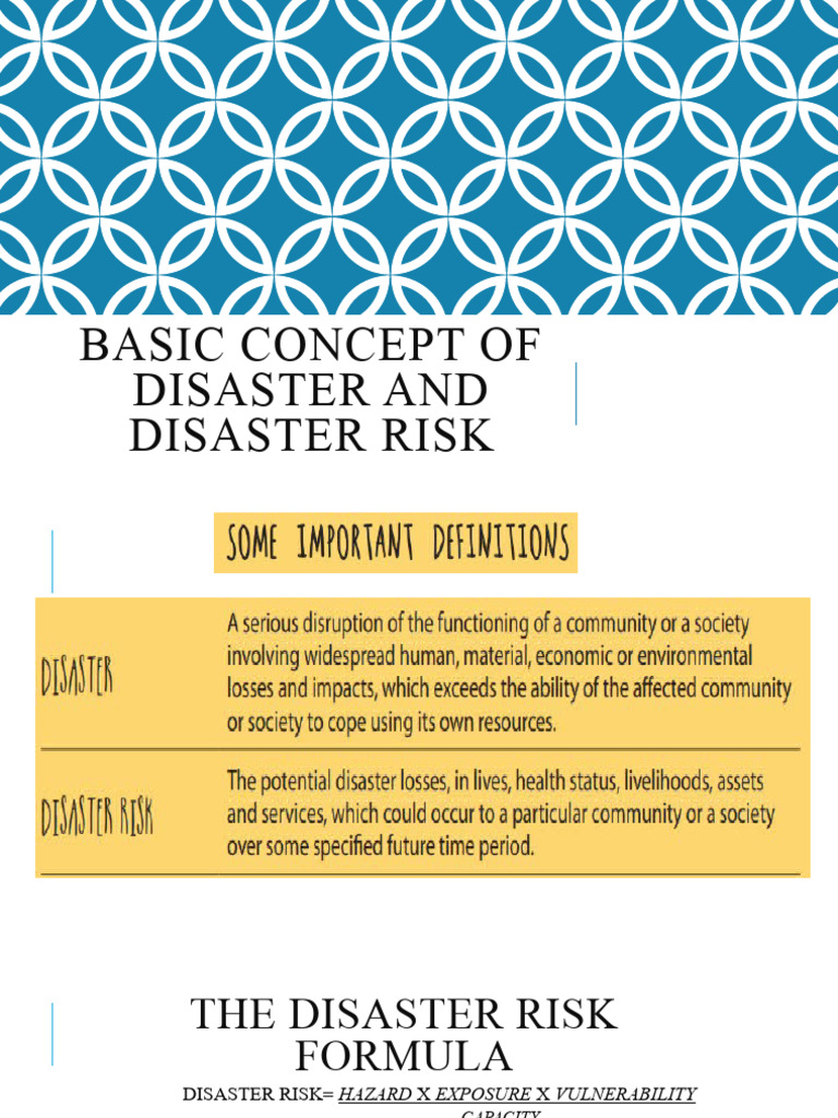 Understanding the Disaster Risk Formula | PDF | Natural Disasters | Hazards
