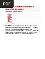 100 Nombres de Ángeles | PDF | Arcángel | Ángel