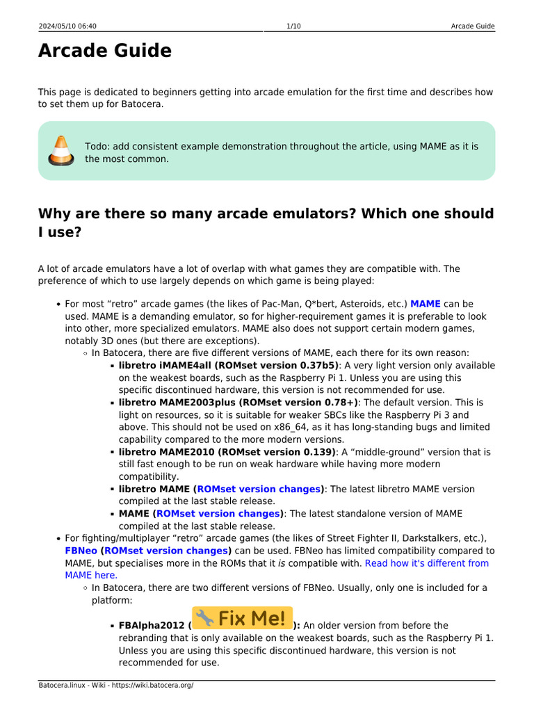 Arcade Guide | PDF | Computer File | Bios