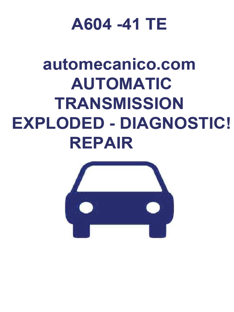 Transmission A604 PDF | PDF | Clutch | Relay