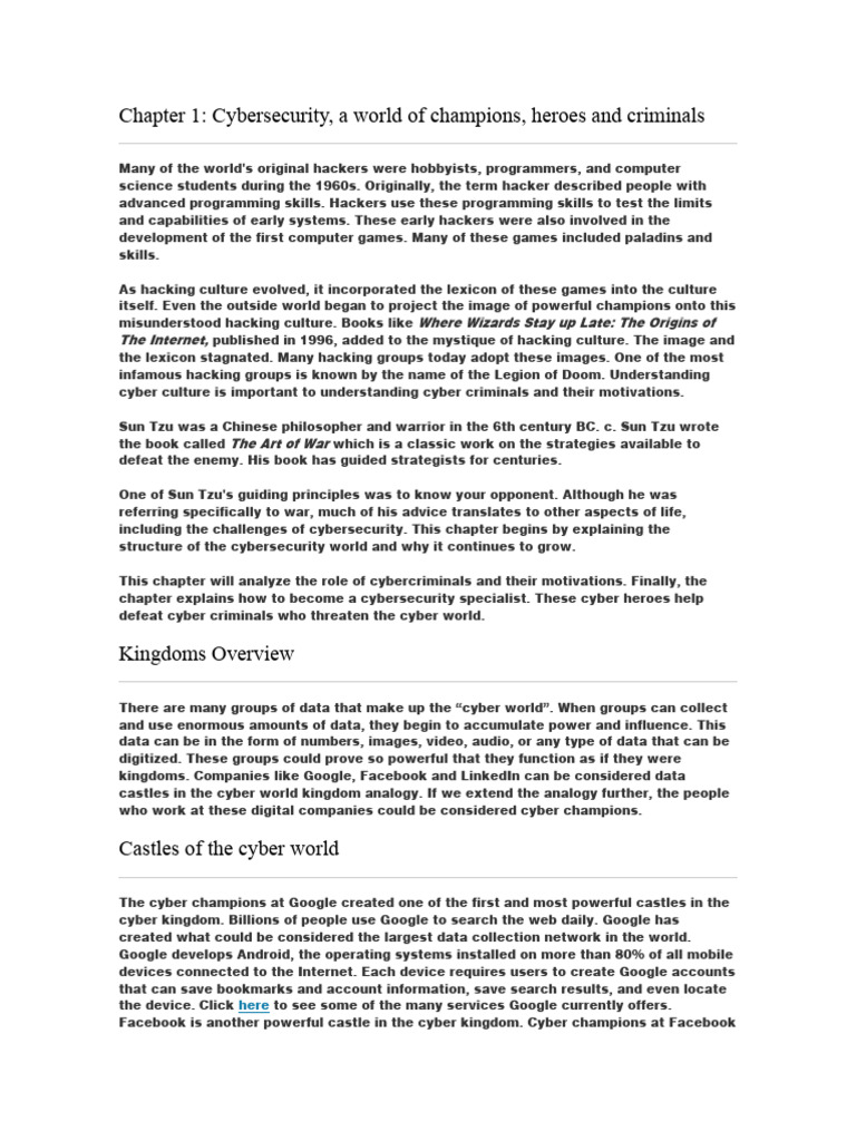 Cisco Cybersecurity Essentials Course | Download Free PDF | Security ...