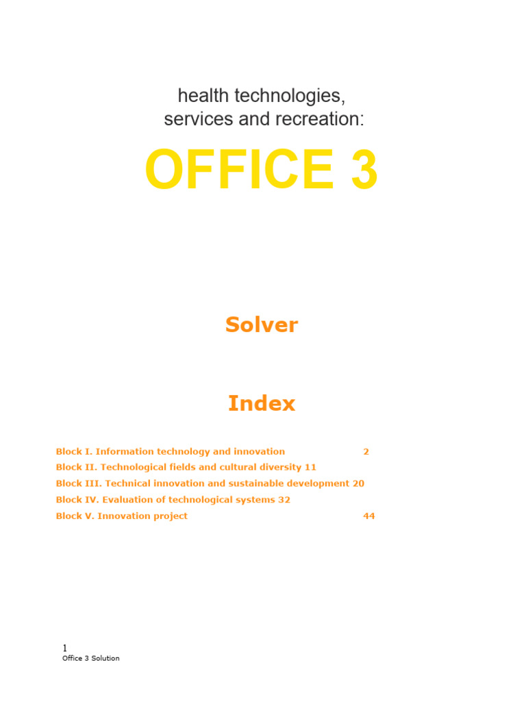 Office 3 Solution | PDF | Spreadsheet | Internet