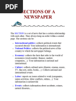 Understanding Newspaper Sections | PDF | Newspapers | News