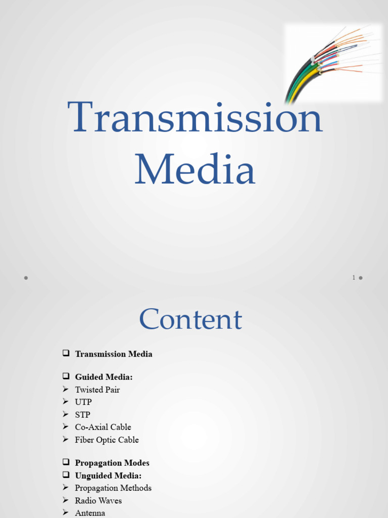 Final Trans Media | PDF | Transmission Medium | Radio Propagation