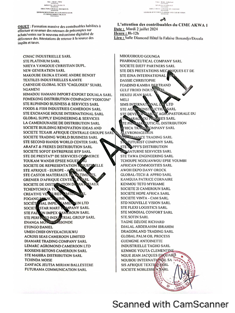 Formation Cime Akwa 1 | PDF