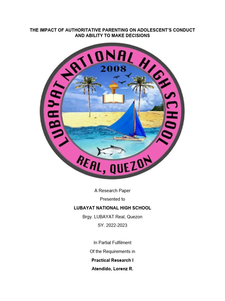 Practical Research-1 | PDF | Parenting | Adolescence